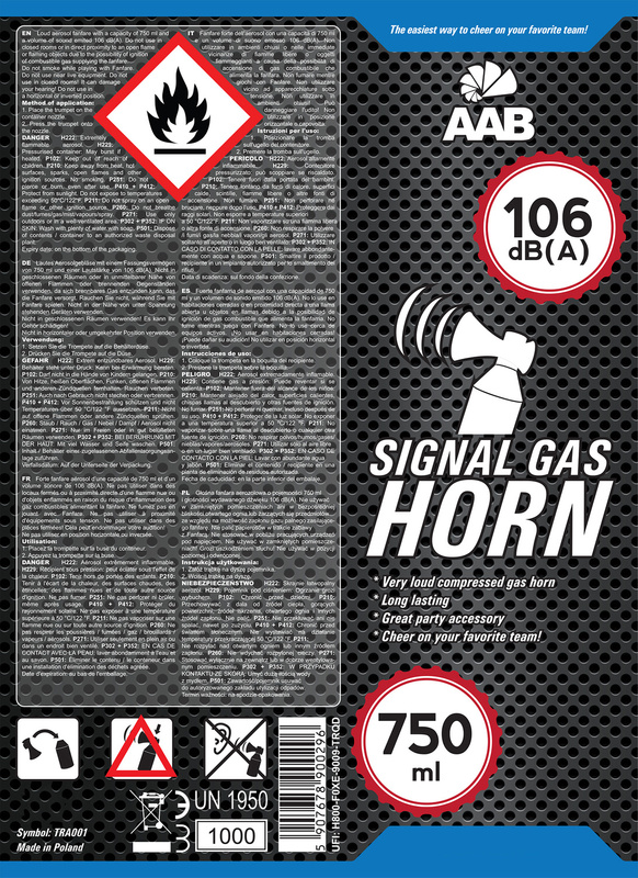 AAB Signal GAS Horn 750 ml 750 ml | Herstellern \ AABCOOLING Gadget